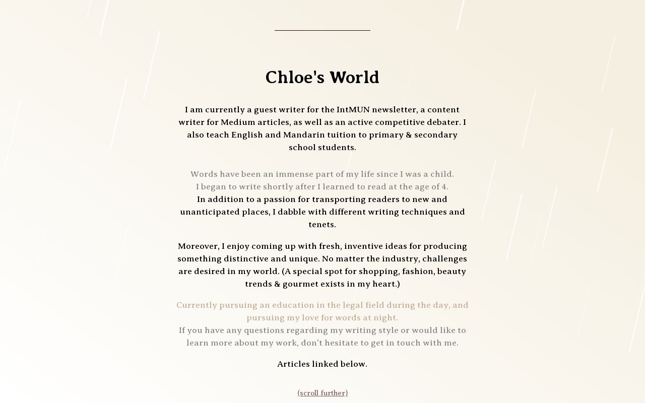 Chloe's portfolio
